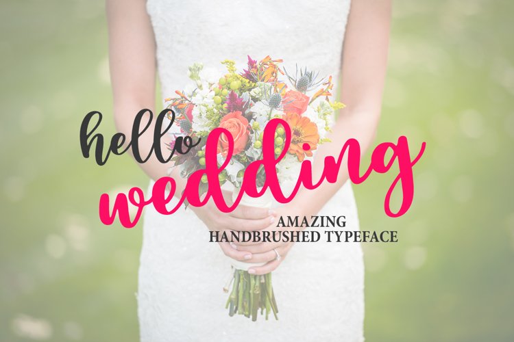 Hello Wedding - Free Font of The Week | Font Bundles
