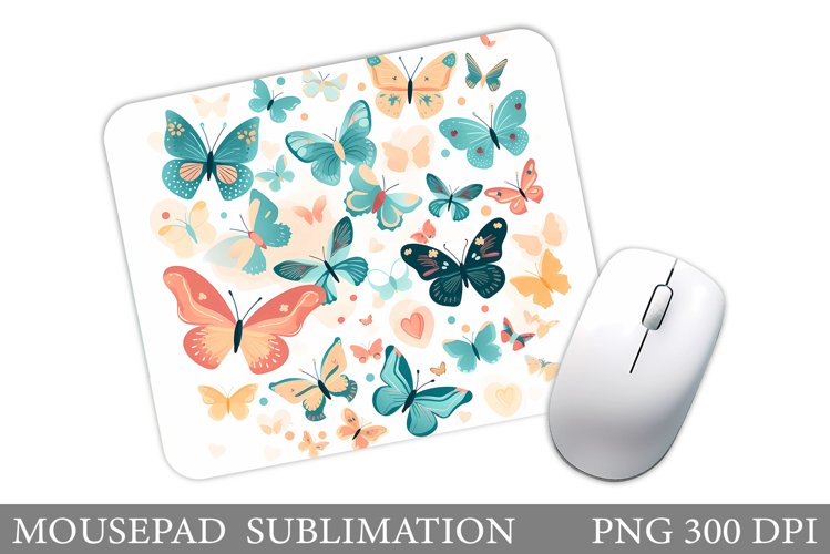 Butterflies Mouse Pad Design. Butterflies Mouse Pad Template