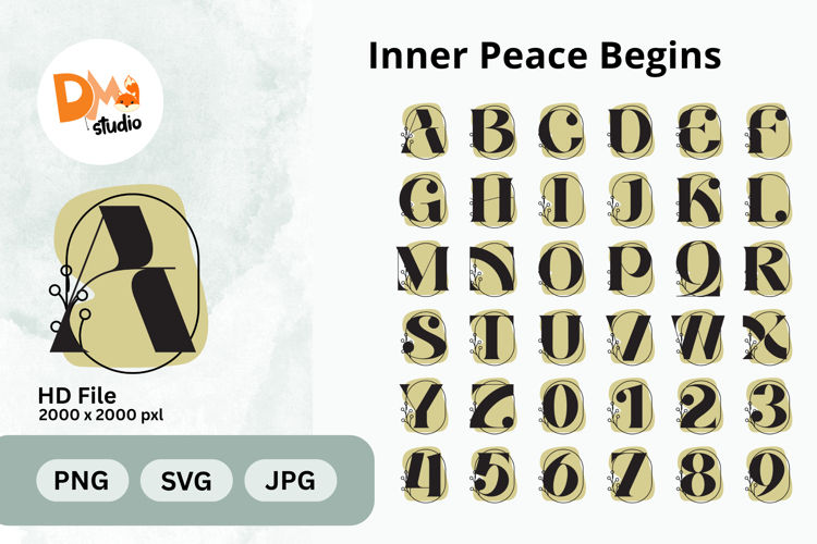 Inner Peace Begins Monogram