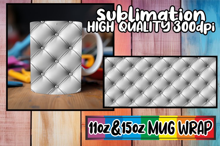 Refined 3D Quilted Pattern Mug Wrap