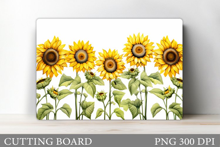 Sunflowers Cutting Board. Flowers Kitchen Cutting (3294001)