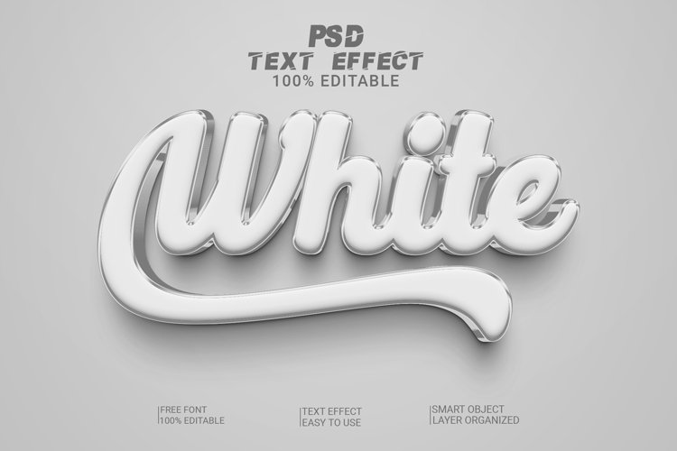 White 3d Editable Text Effect Style (2478180)