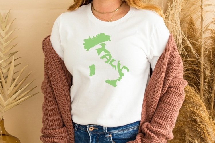 Italy SVG cut file in the shape of the country