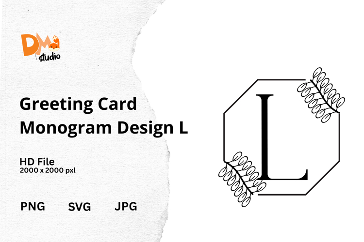 Greeting Card Monogram Design (6058998)