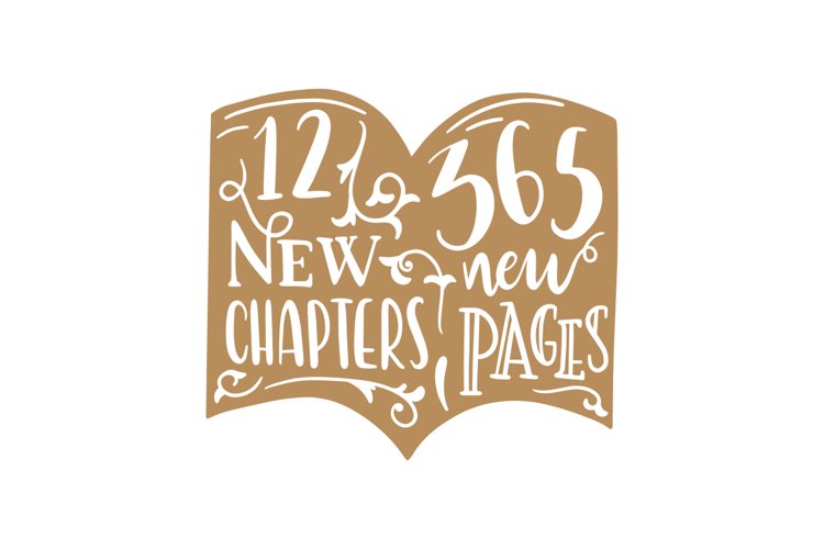12 New Chapters 365 New Pages SVG Cut File