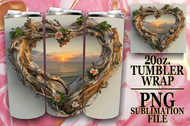 Heartland Harmony: 20oz Heart Frame Wrap