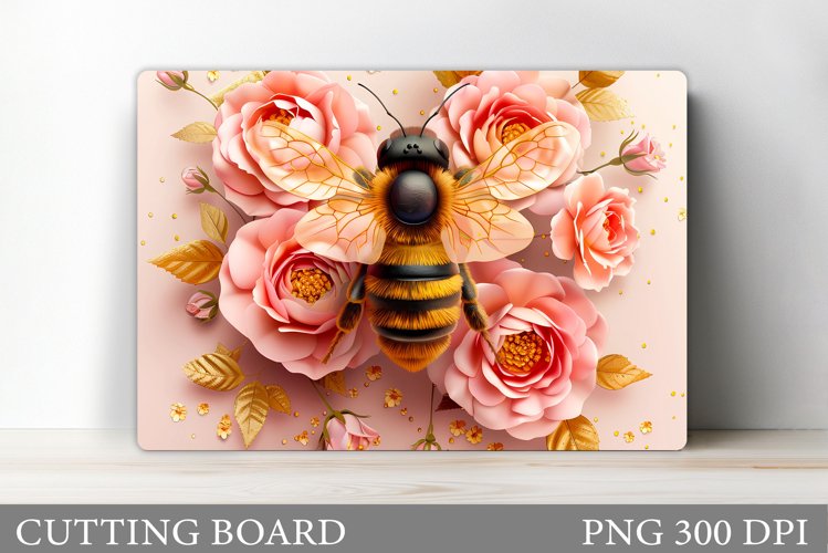 Bee Cutting Board Design. Flowers Cutting Board (3541910)