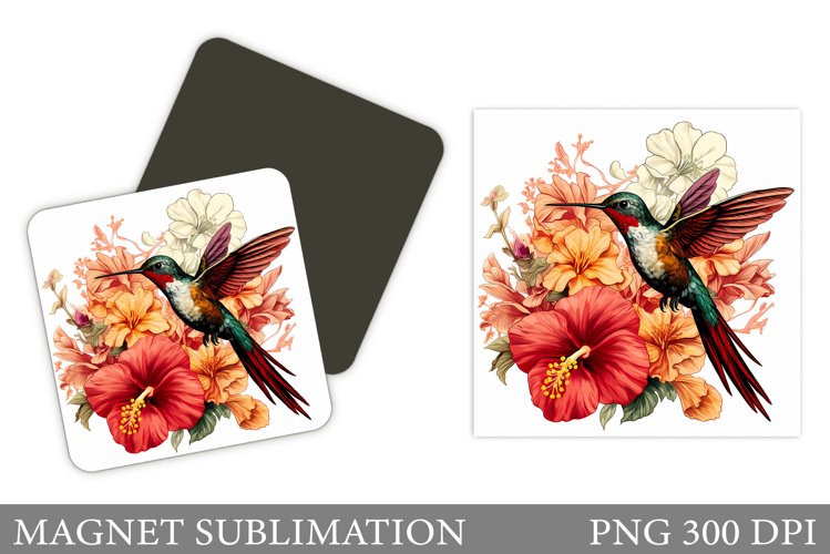 Hummingbird Magnet Design. Bird Magnet Sublimation (3299912)