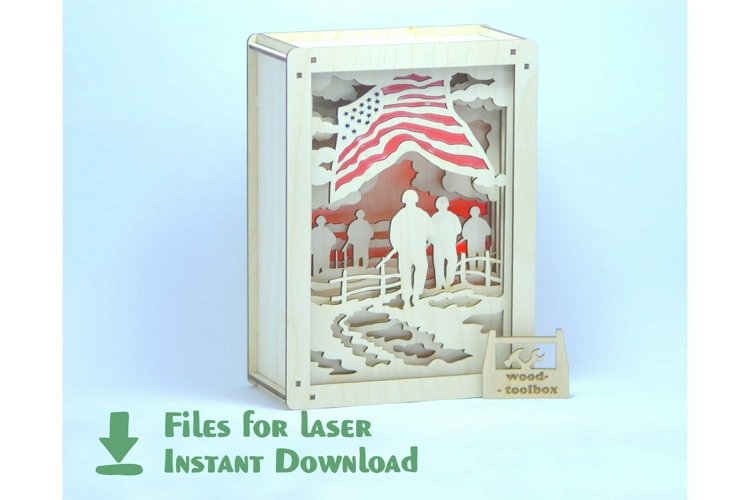 Military lightbox - version 2 - Shadowbox