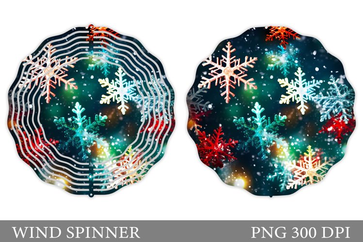 Shimmer Snowflakes Wind Spinner. Winter Wind (2983092)
