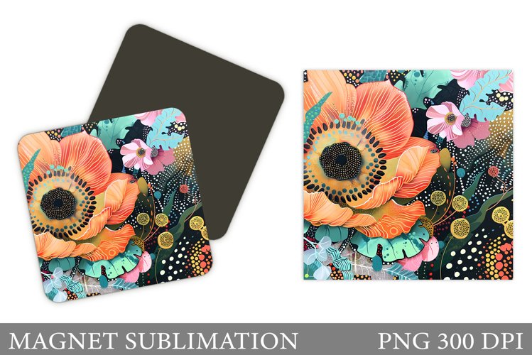Flowers Magnet Design. Flowers Magnet Sublimation (3307755)
