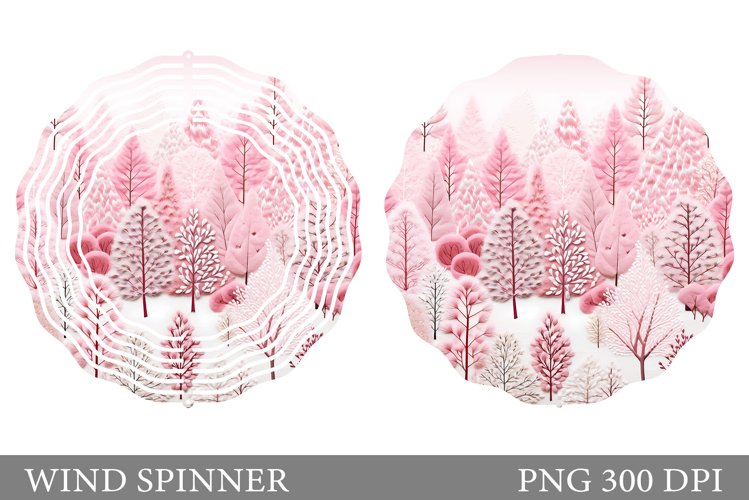 Winter Landscape Wind Spinner. Winter Wind Spinner Design