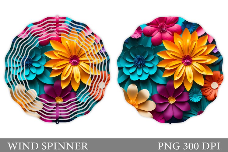 3D Flowers Wind Spinner. 3D Floral Wind Spinner (3680853)