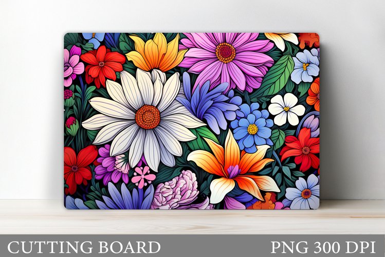 Flowers Cutting Board. Floral Cutting Board Design (3700286)