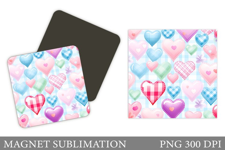 Hearts Magnet Sublimation. Hearts Magnet Design (3181891)