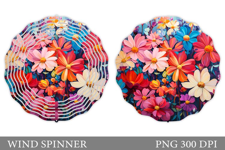 Flowers Wind Spinner Sublimation. Flowers Spinner (3225889)