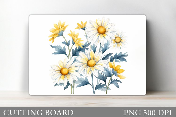 Daisy Flowers Cutting Board. Flowers Cutting Board (3523140)