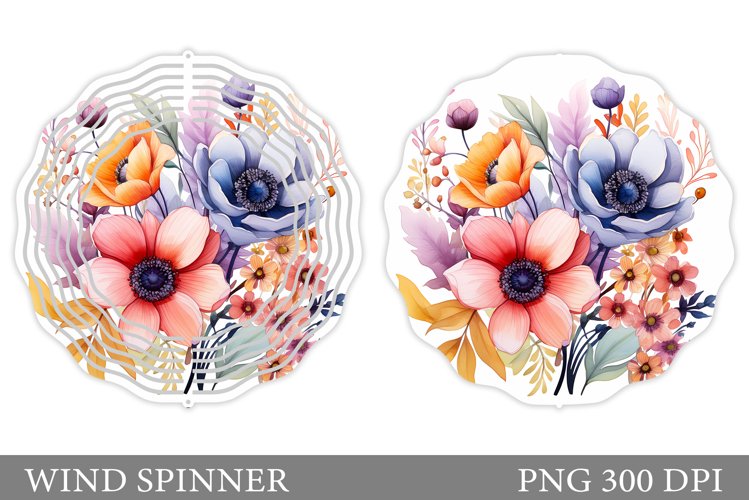 Flowers Wind Spinner Design. Flowers Wind Spinner (3698328)