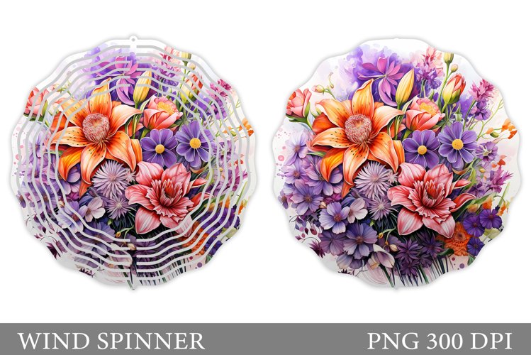 Flowers Wind Spinner Sublimation. Flowers Spinner (3446318)