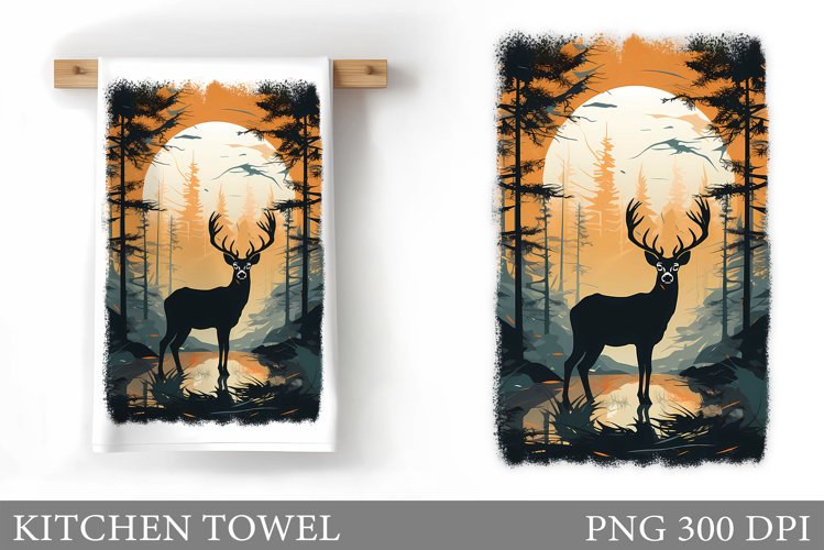 Deer Kitchen Towel Design. Deer Kitchen Towel (3798740)