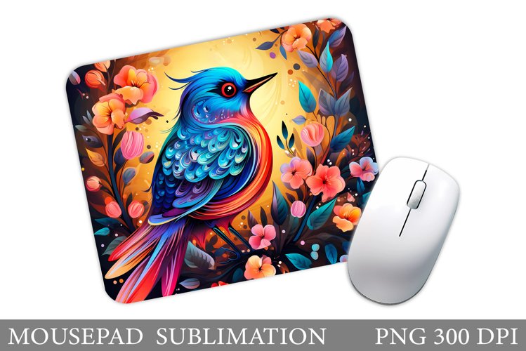 Bird Mouse Pad Design. Spring Birds Mouse Pad