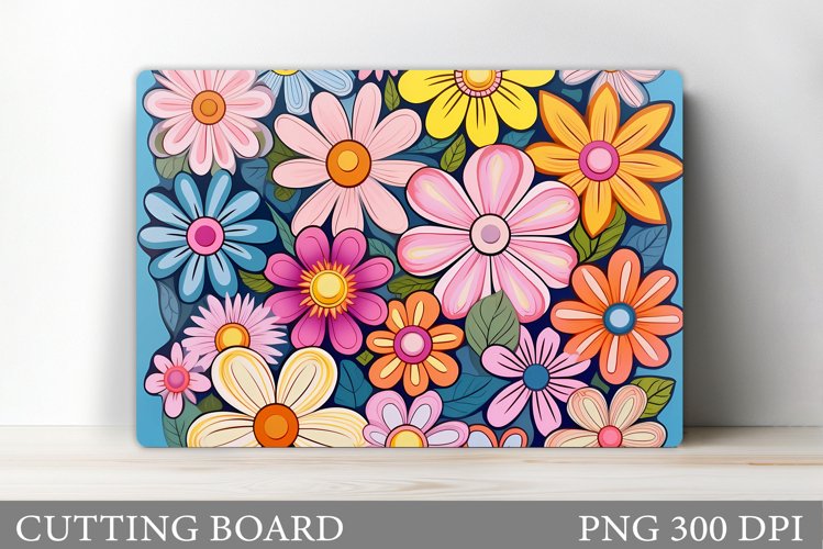 Daisy Flowers Cutting Board. Flowers Cutting Board (3614977)