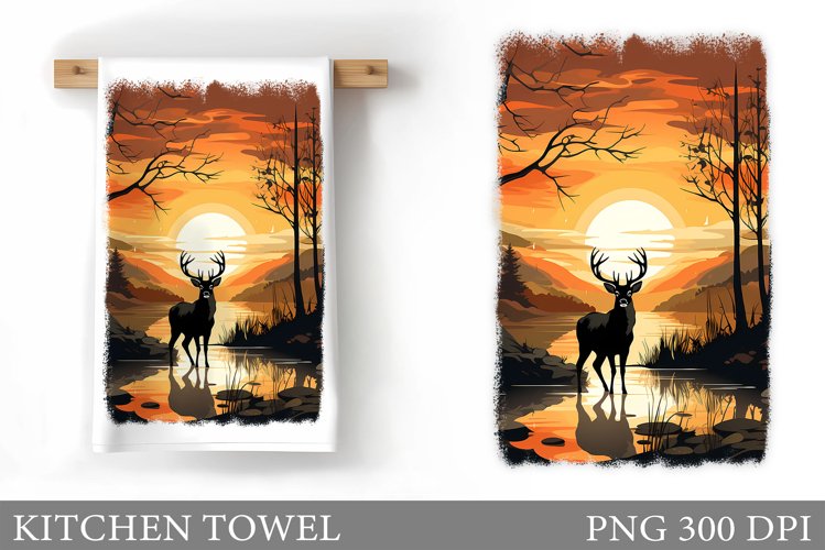Deer Kitchen Towel Design. Deer Kitchen Towel (3798744)
