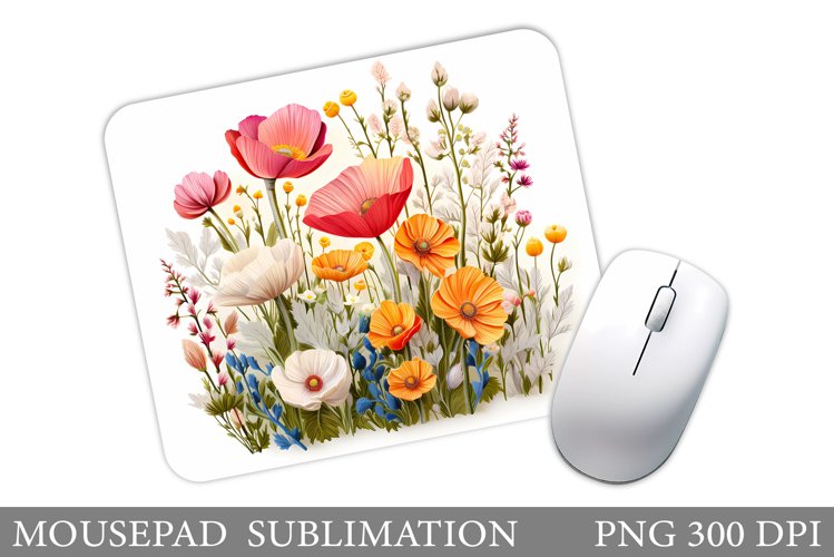 3D Flowers Mouse Pad Design. Flowers Mouse Pad (3281720)