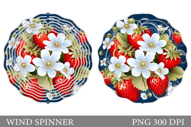 Strawberry Wind Spinner. Flowers Wind Spinner (3724637)