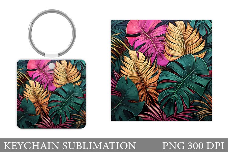 Tropical Leaves Keychain. Tropical Leaves Keychain (3220434)