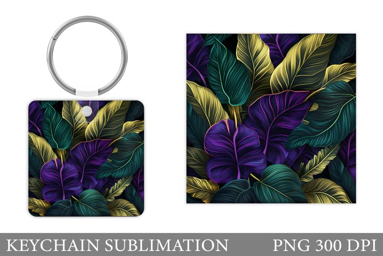 Tropical Leaves Keychain. Tropical Leaves Keychain (3216179)