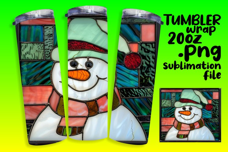 Snowman 3D Wrap for Holiday Tumblers (4087591)