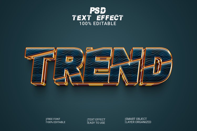Trend 3d PSD Editable Text Style Effect (2498115)