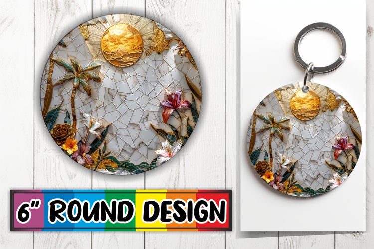 Golden Mosaic Delights: Shimmering Designs (3574422)