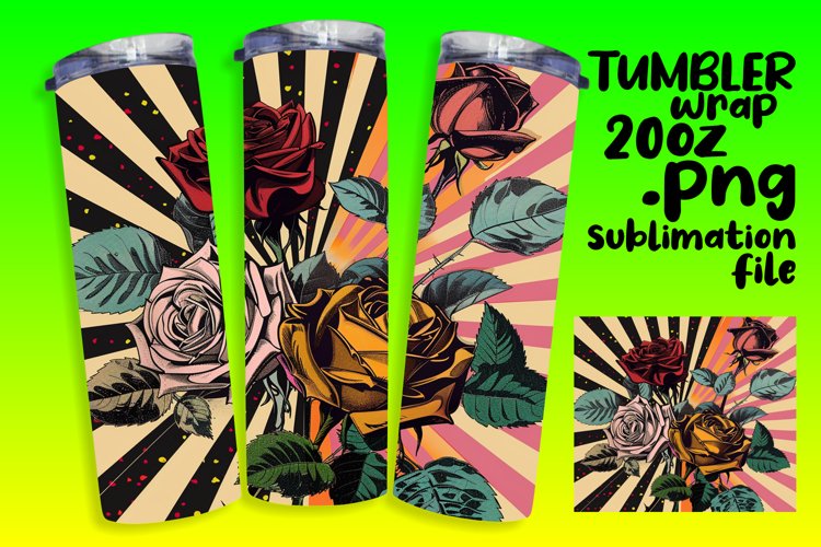 Lively Floral Pattern Sublimation Wraps (3818726)