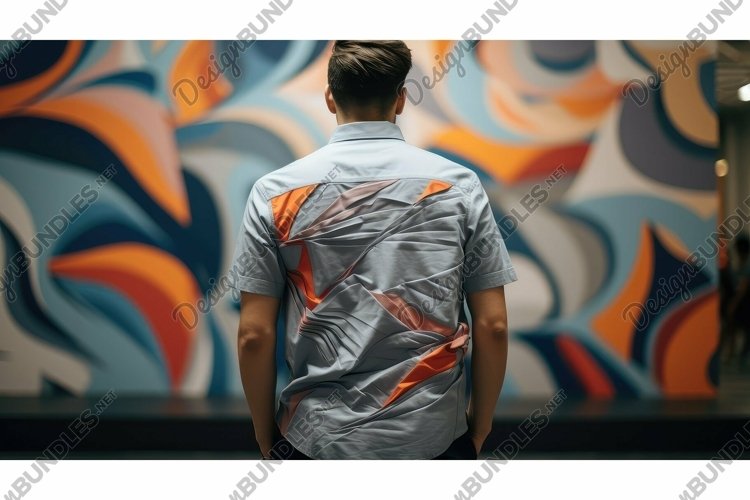 motion grey shirt back