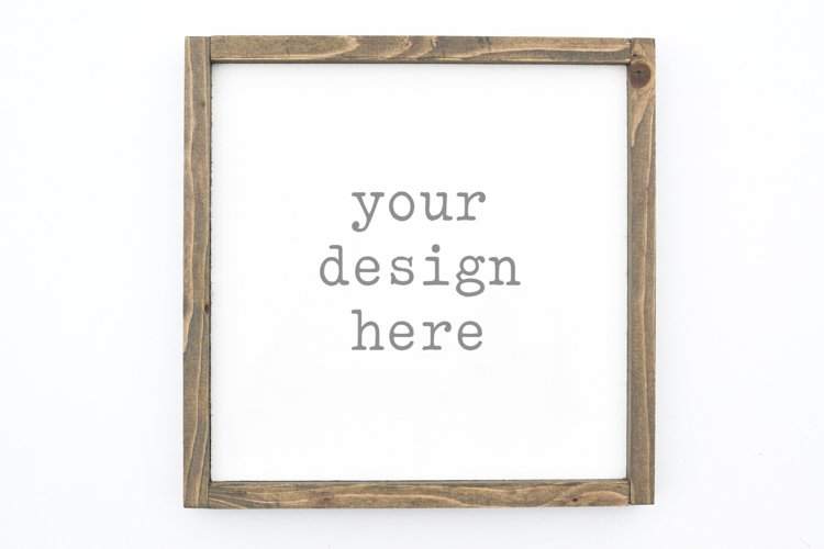 12x12 Wood Sign Mockup| Digital File | Sublimation | SVG