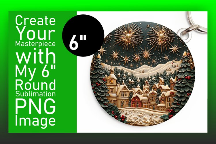 Dynamic Round Design for Coasters , Christmas