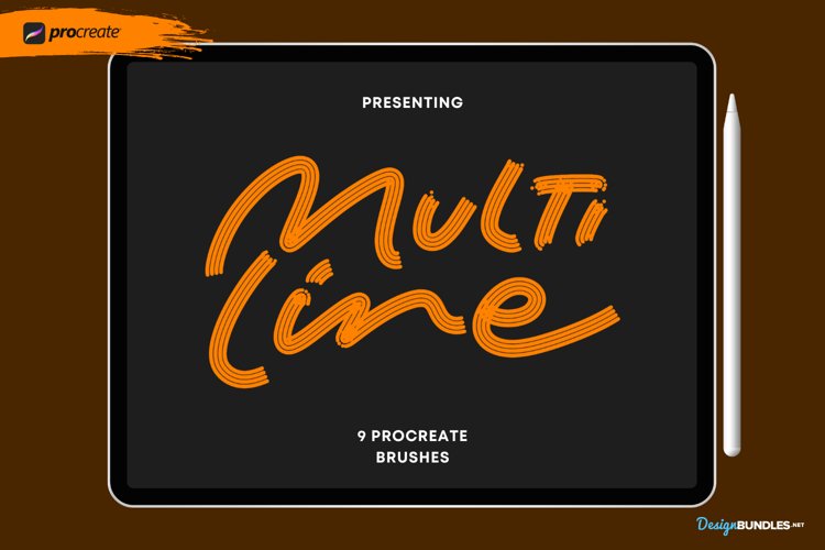 Multi Line Brush for Procreate
