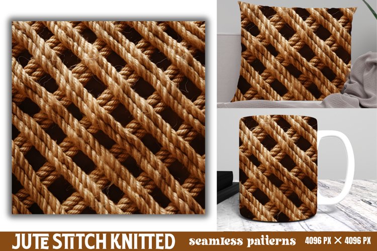 Jute Stitch Knitted Seamless Patterns