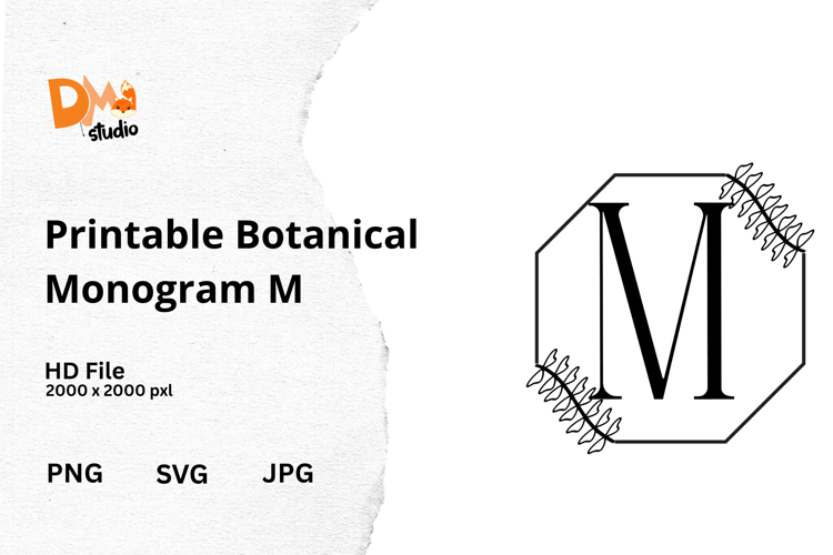 Printable Botanical Monogram (6053917)