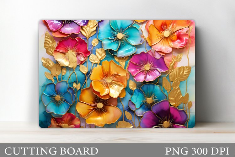 Flowers Cutting Board. Floral Cutting Board Design (4962125)