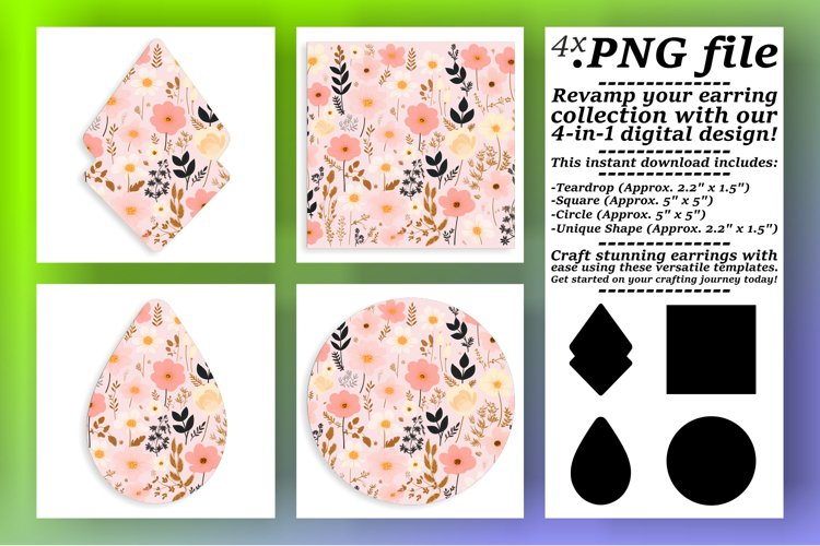 Whimsical Floral Delights: Sublimation Collection (2964834)