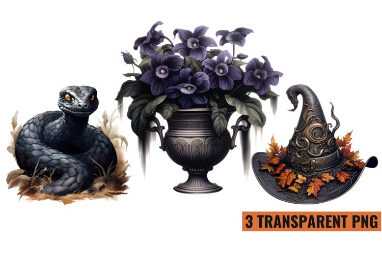 Watercolor Halloween Witch sublimation , PNG