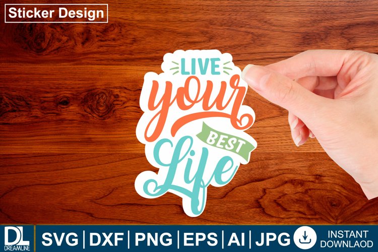 Motivational sticker design, Inspirational sticker (4141272)