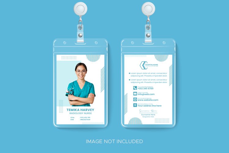 International nurses day identity card template (2643957)