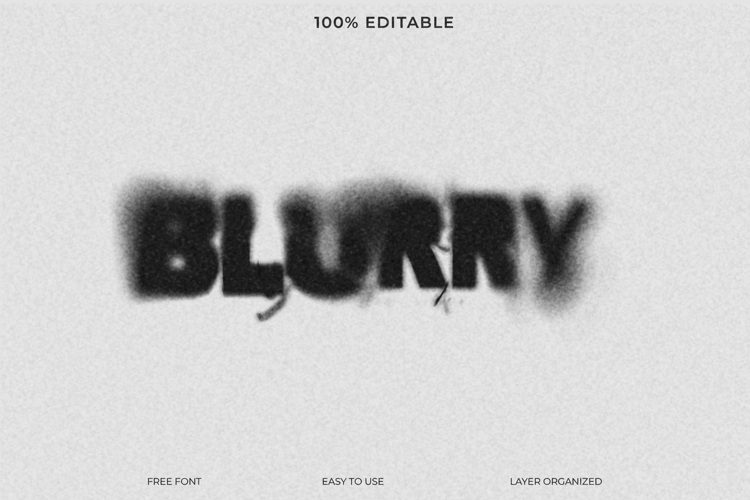 Blurry Grunge Text Effect