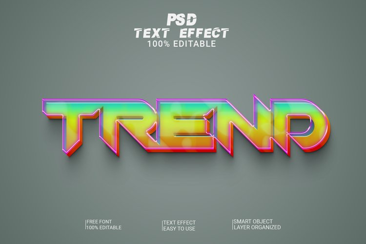 Trend 3d psd text effect style (2498327)