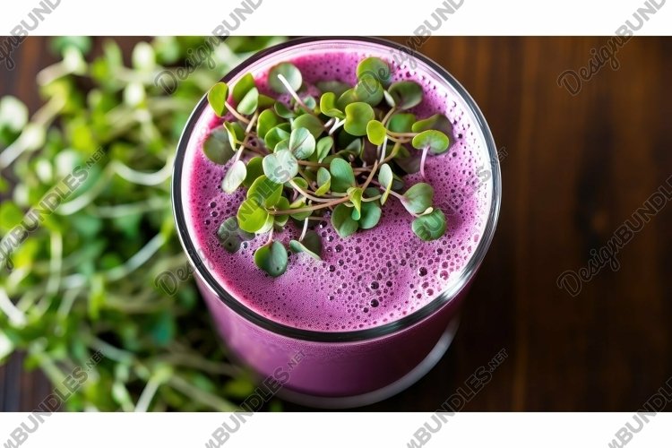 smoothie purple microgreens (4601142)