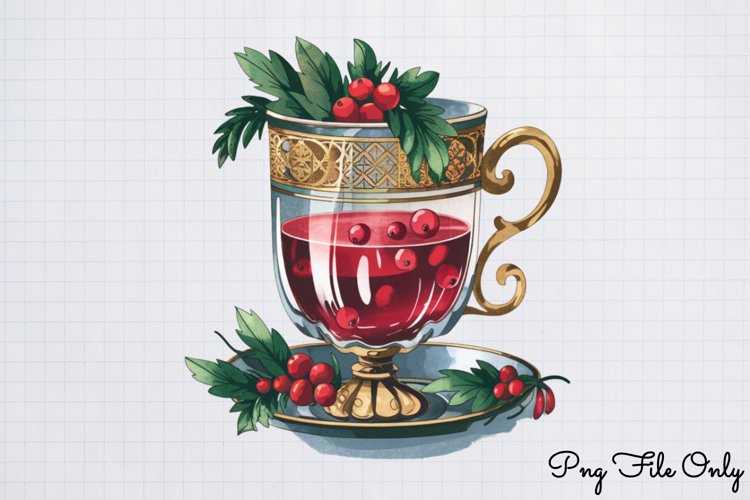 Victorian Christmas Sublimation Clipart PNG (4861211)